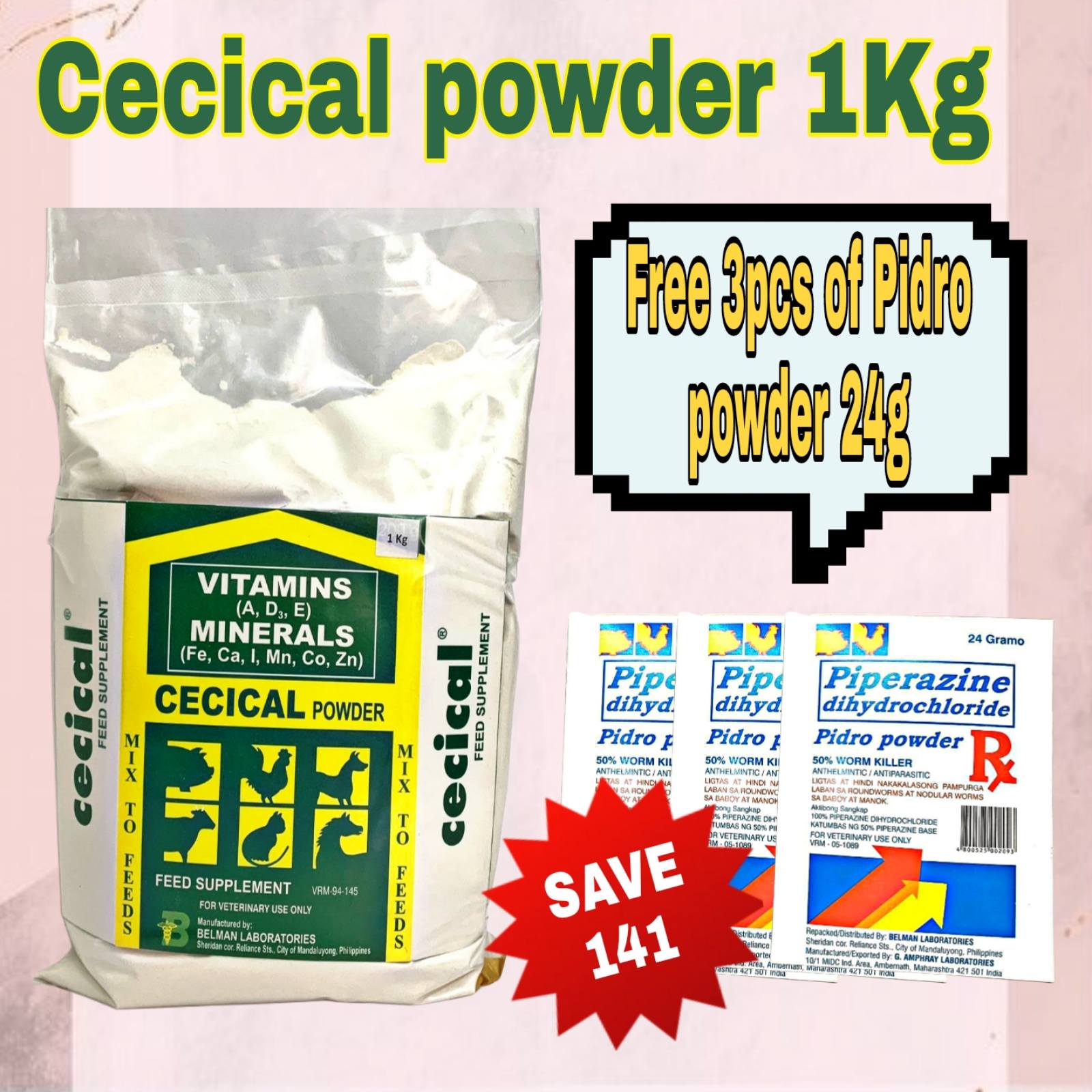 [VETKLIX] SUPER SALE! buy CECICAL POWDER 1KG OR V-22 POWDER 1KG with ...