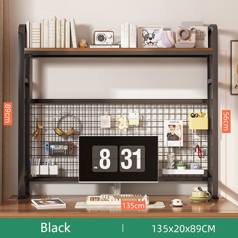 Desktop Rack Tabletop Organiser Book Rack Multi-layer Shelf Tabletop ...