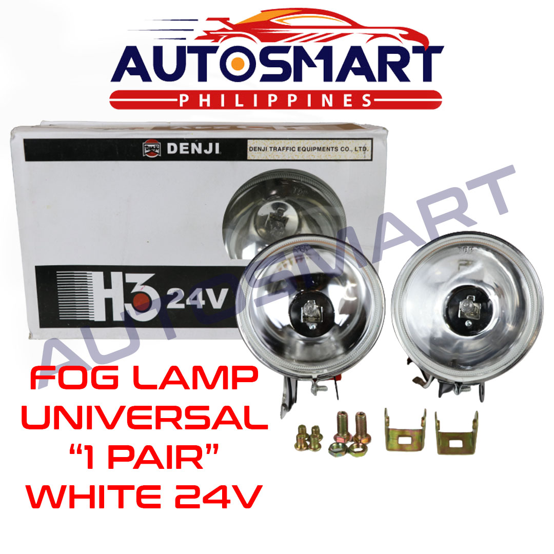 Denji Universal Fog Lamp H3 24V White (1 Pair) | Lazada PH