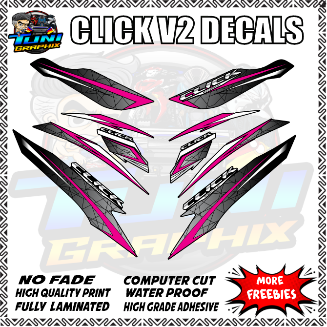 Honda Click 125i V2 Indo Web Comb 2025 Decals Sticker - High Quality ...