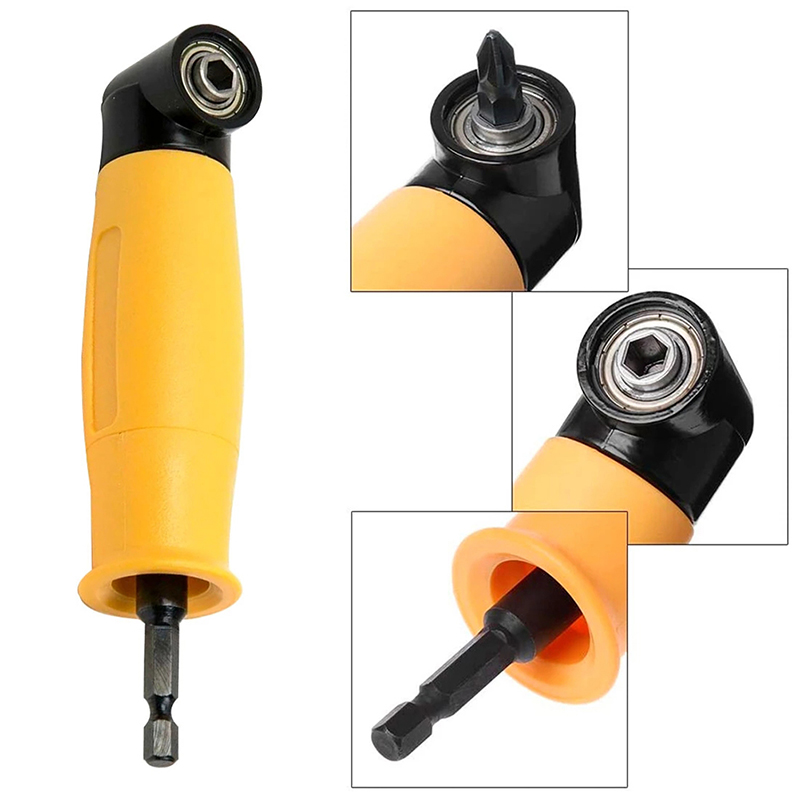 Angle Bit Driver Adapter Extension Screwdriver Drill Bit Tool90 Degree ...