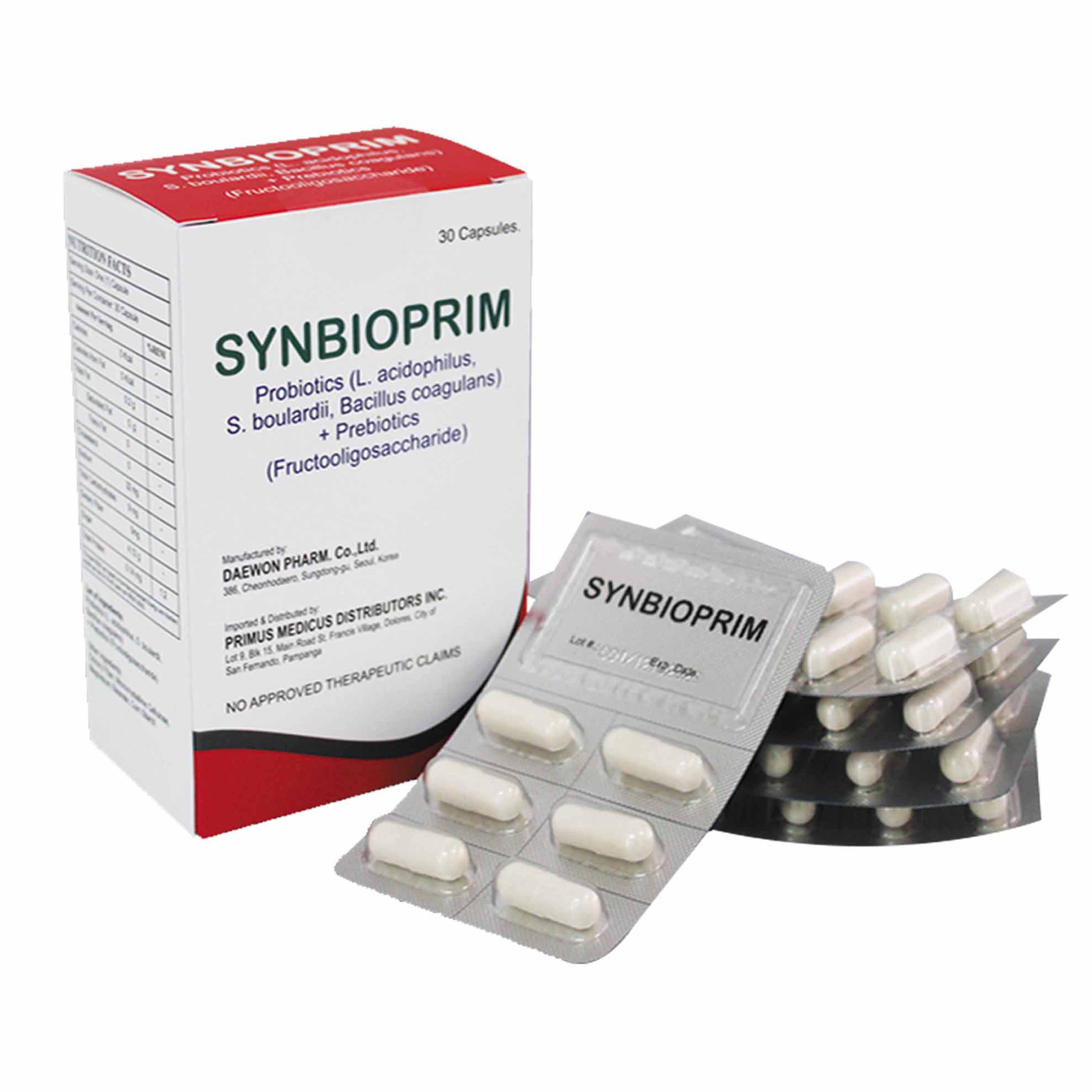 Synbioprim (Probiotics + Prebiotics) 30's capsule | Lazada PH