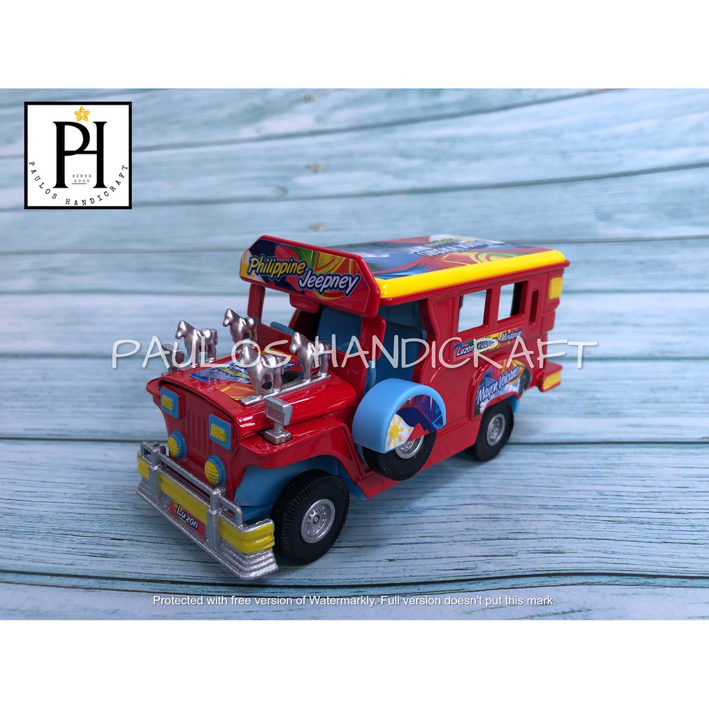MEDIUM 5" Philippine Jeepney Die-Cast Metal Collectible Souvenir Games ...