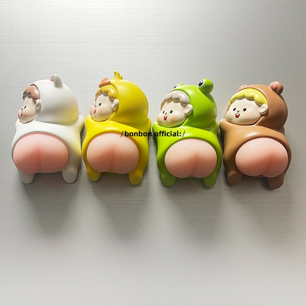 Q cute little butt Jun cute cartoon refrigerator stickers magnetic ...