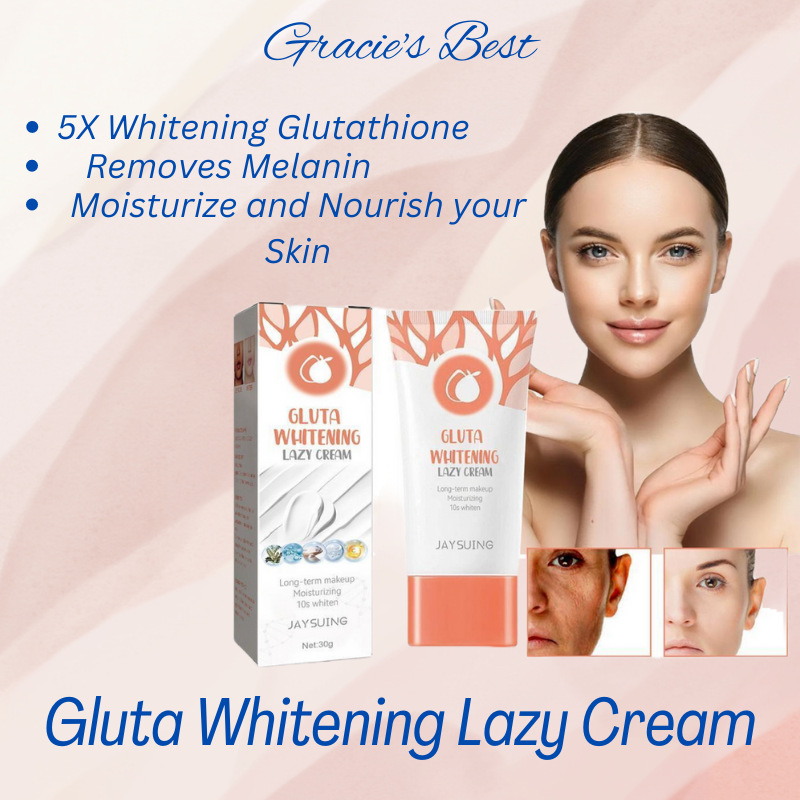 Gluta Whitening Lazy Cream 5X Whitening Glutathione Removes Melanin ...