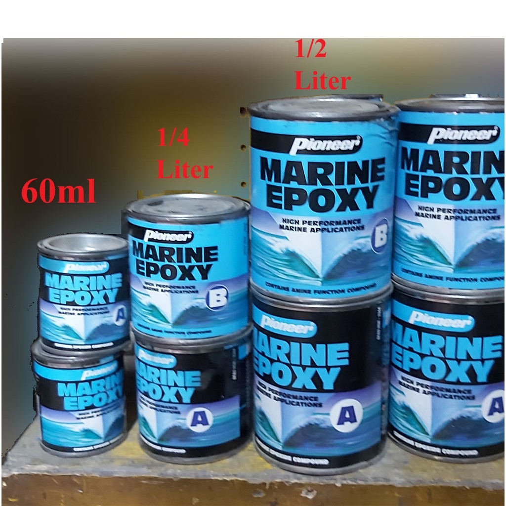 Pioneer Marine Epoxy High Performance 1/8 liter(60ml) 1/4 liters 1/2 Liter | Lazada PH