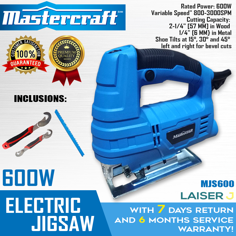 Mastercraft Electric Jigsaw 600W MJS600 + Snap and Grip •100% ORIGINAL ...