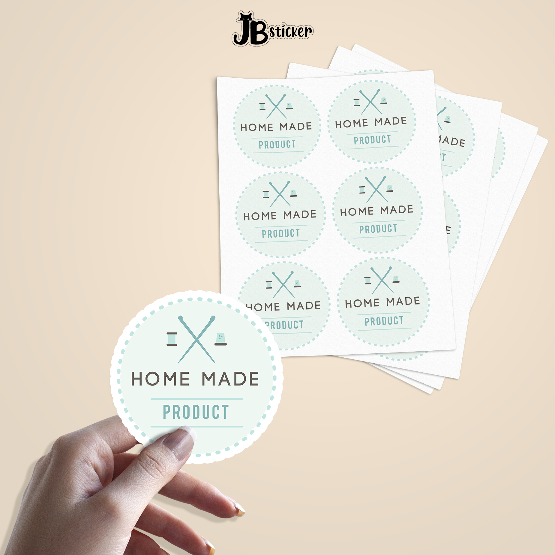 50pcs Homemade Product Sticker, Packaging Labels, Product Stickers ...