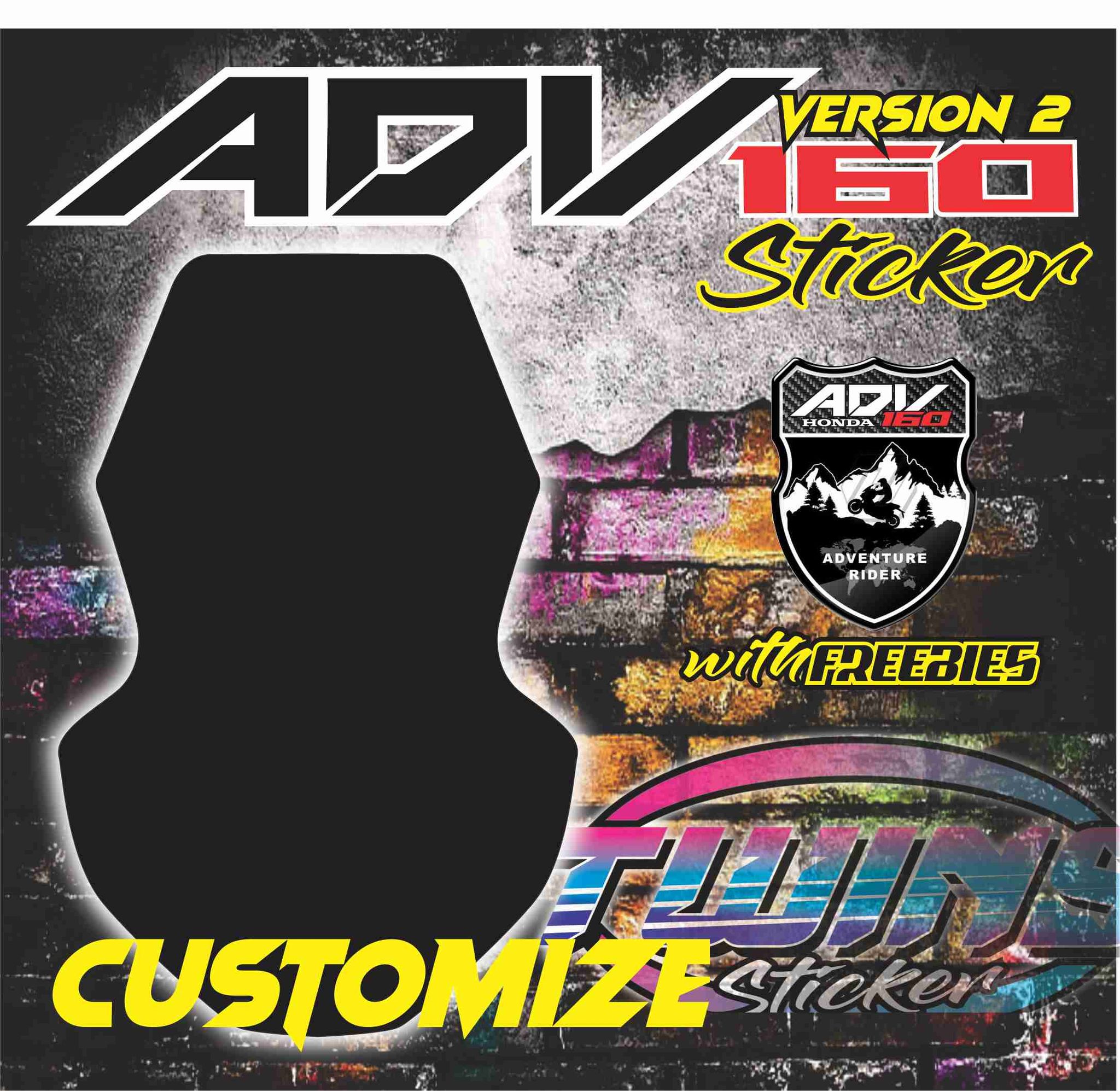 HONDA ADV 160 VISOR STICKER | Lazada PH