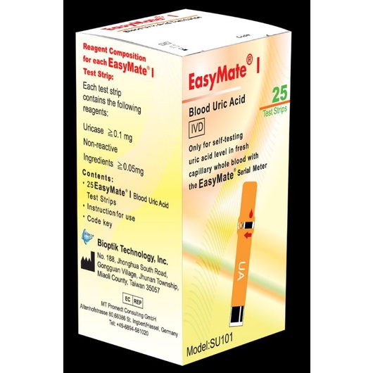 EASYMATE GCU 3in1 Multifunction Kit (GLUCOSE, CHOLESTEROL AND URIC ACID ...