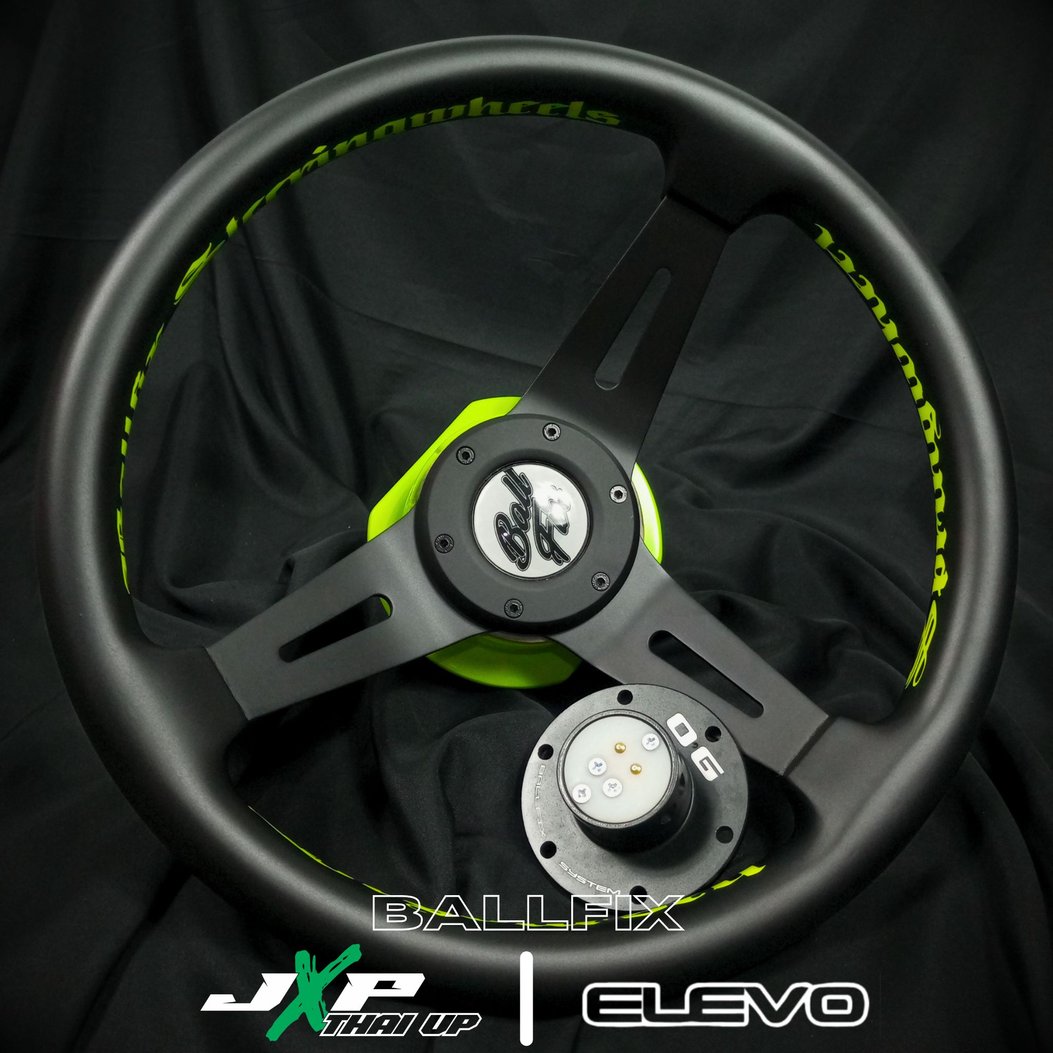 Elevo Ballfix Steering Wheel 13 Inch Diameter Made in Thailand | Lazada