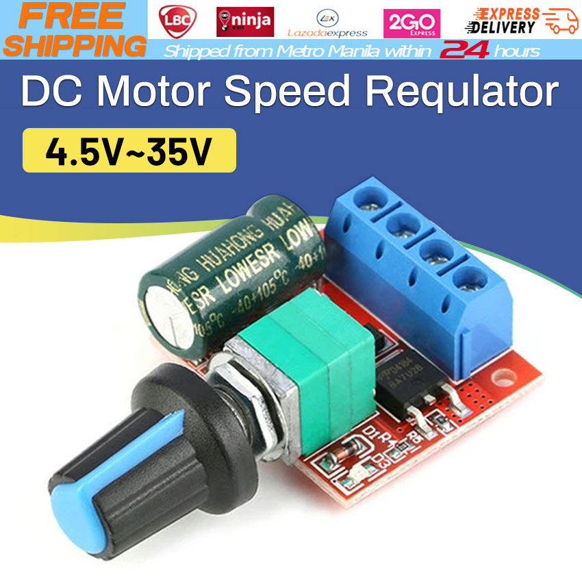 【Local Warehouse】5V 12V 5A Voltage Regulator PWM DC Motor Speed ...