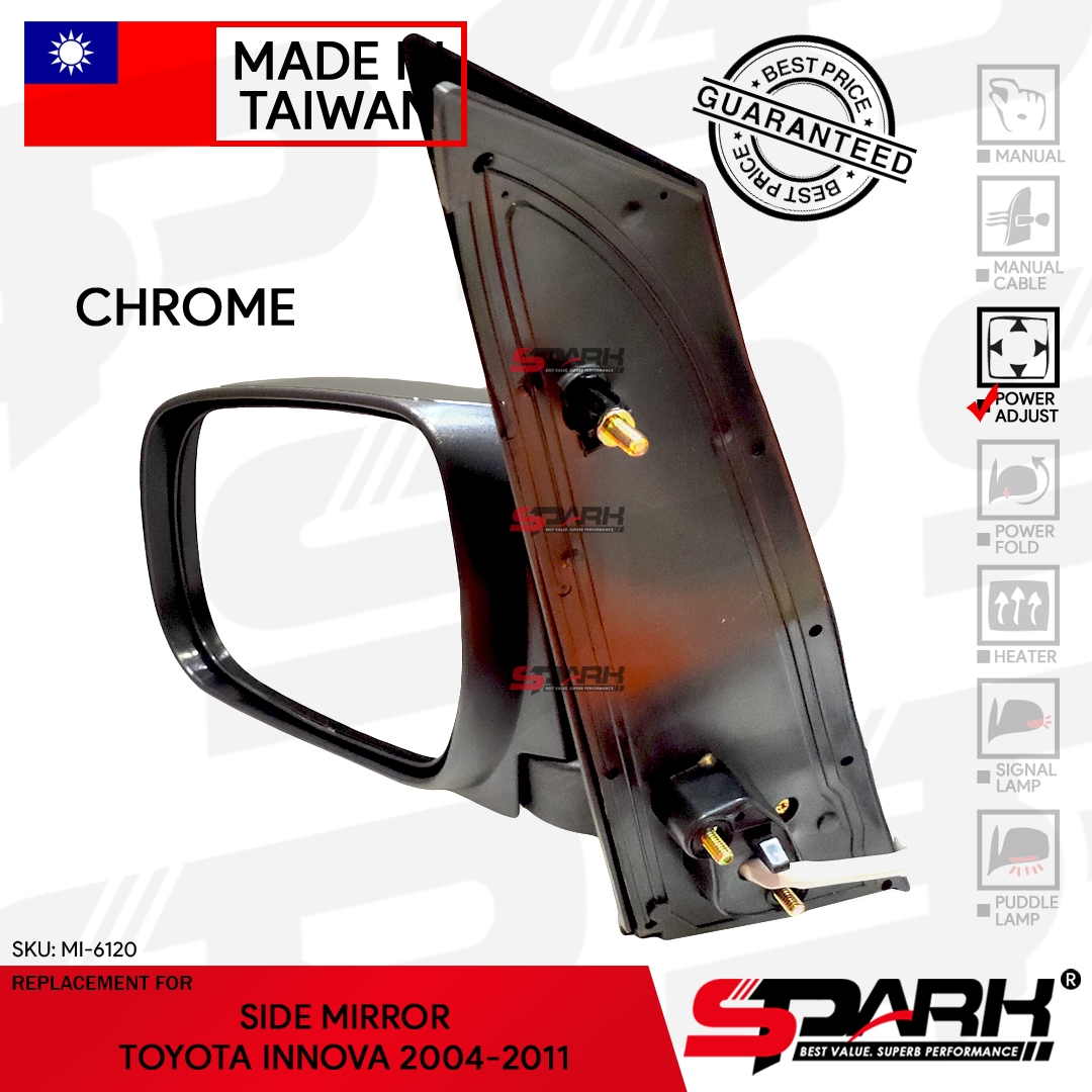 Side Mirror Sidemirror for Toyota Innova 2004 2005 2006 - 2011 Alphard ...