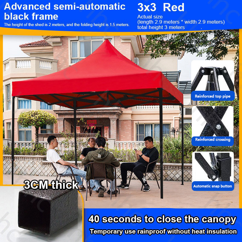 Retractable Tent Heavy Duty 3x3/3x4.5M Foldable Tent Outdoor Waterproof ...