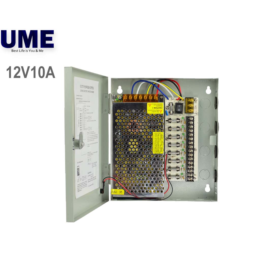 DC 12V 10A CCTV Centralize Switching Power Supply Adapter Over Current ...