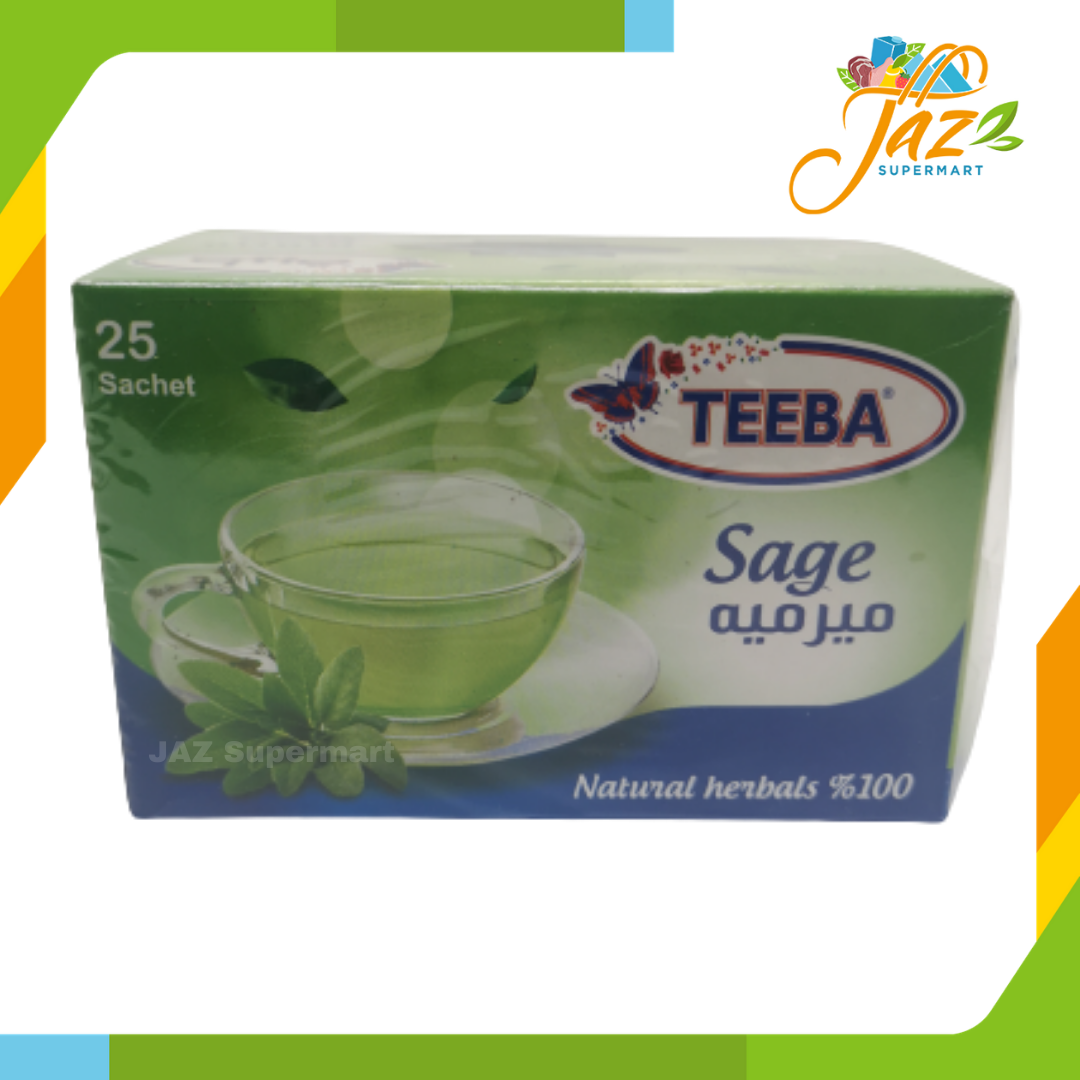 Teeba Herbal Tea,Sage, 25 sachets, Halal, Product of Jordan | Lazada PH