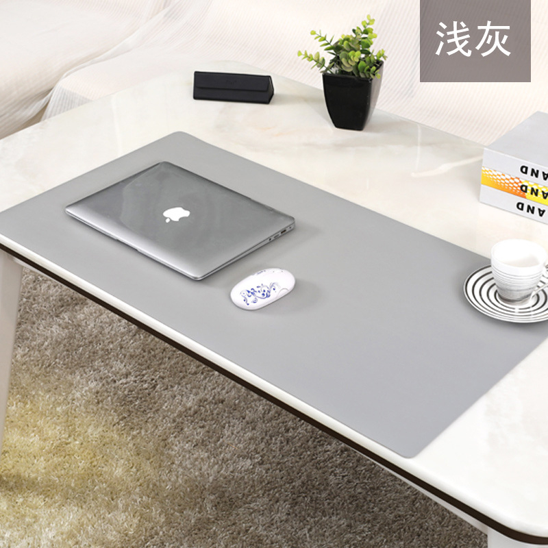 Double-side Portable Large Mouse Pad Gamer Waterproof PU Leather Suede ...