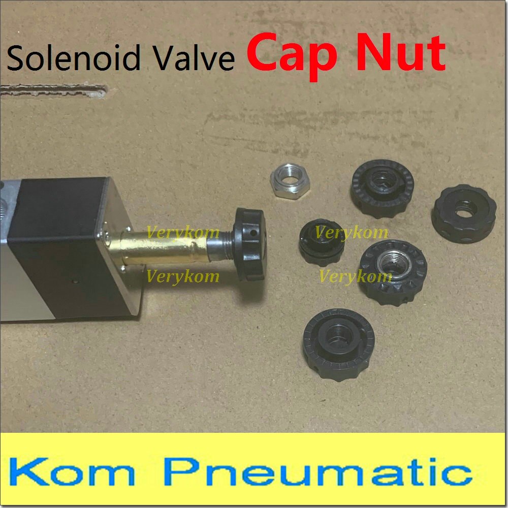 10pcs/lot Pneumatic Solenoid Valve Nut Airtac Valves Cap M7*0.5 M8*0.75 Use For 4V210-08 4V110 ...