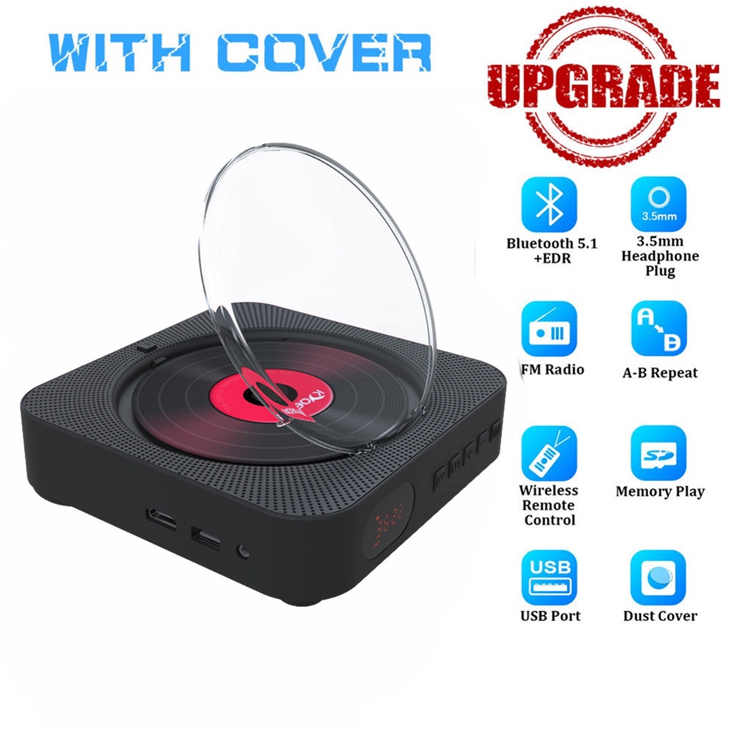 【MP3-CD】Player Wall Mounted Home FM Radio Built-in Dual | Lazada PH