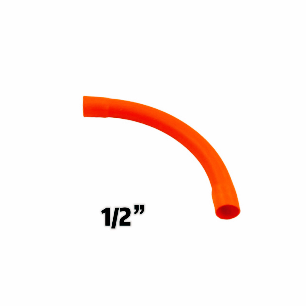 Long Elbow Orange PVC Fittings for Electrical Conduit Fittings 1/2-3/4 ...
