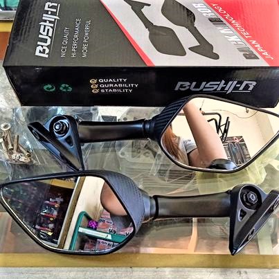 MIO SET SIDE MIRROR W/ VISOR AND BRACKET (Mio Sporty/Soulty/Soul i125 ...