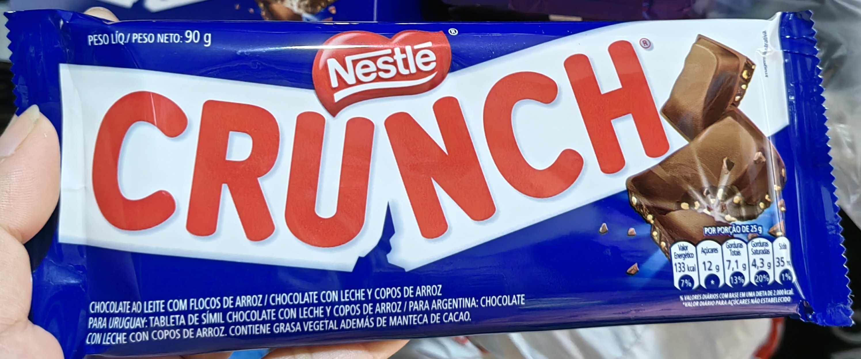 NESTLE CRUNCH BAR 90g REAL MILK CHOCOLATES /100% LEGIT | Lazada PH