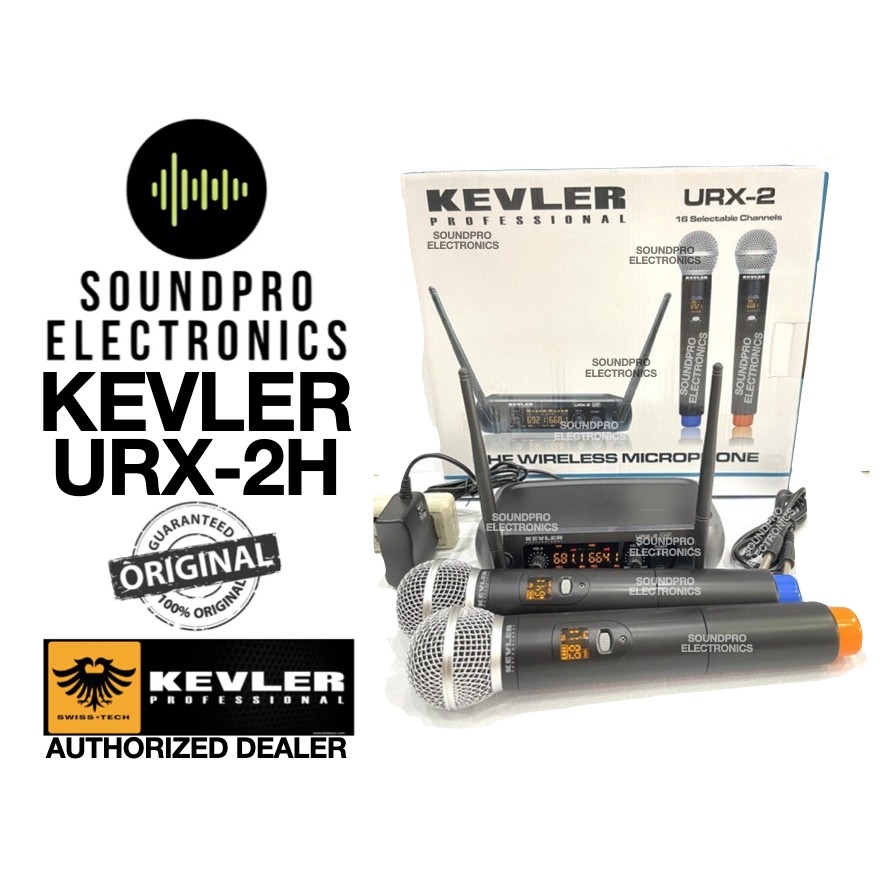 ORIGINAL KEVLER URX-2H Dual UHF Handheld Wireless Microphone | Lazada PH