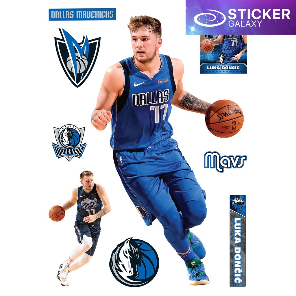 Luka Doncic Sticker Set (NBA Superstars) Dallas Mavericks for pc case ...