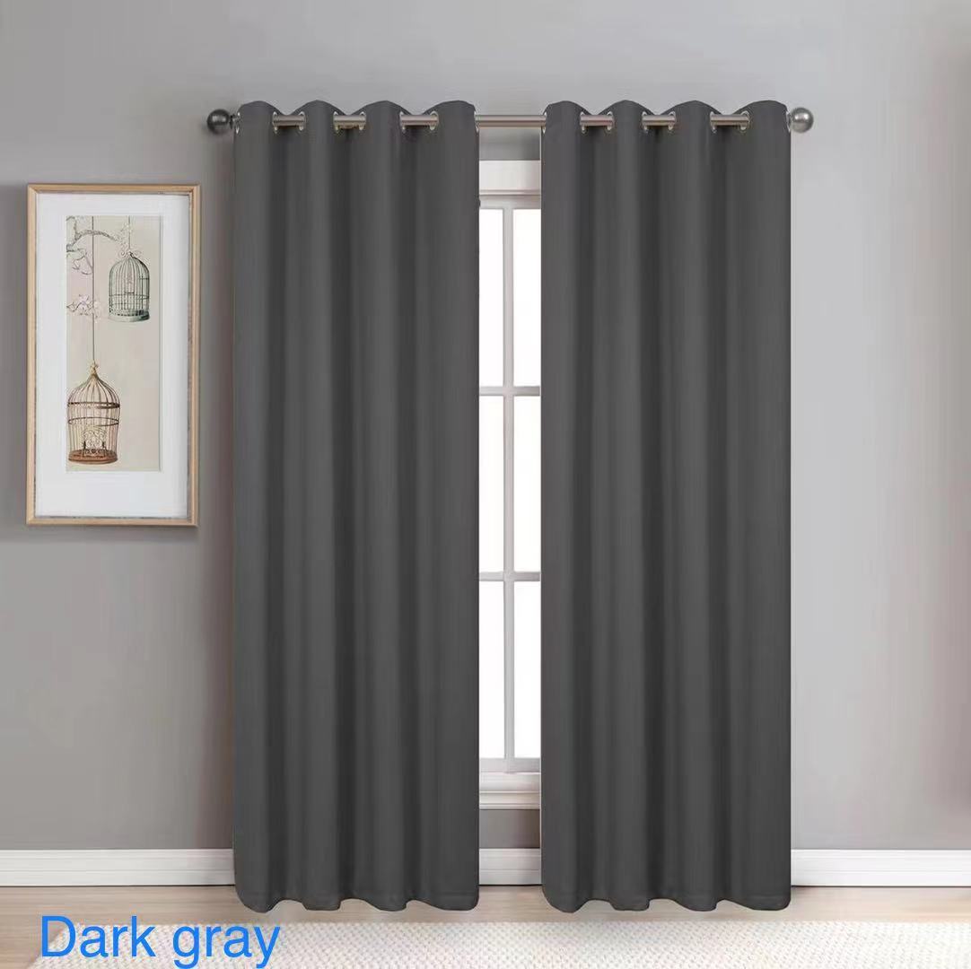 AIMIER 1PCS 100% Sunshabe Blackout curtain for window bedroom With 8 ...