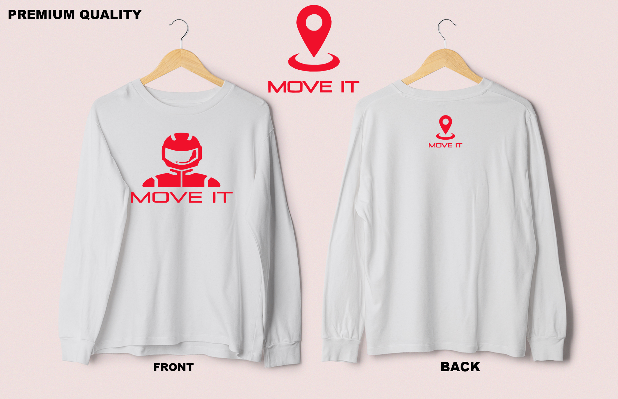 MOVE IT Delivery And Motorcycle Taxi Uniform Inspired Longsleeve For ...