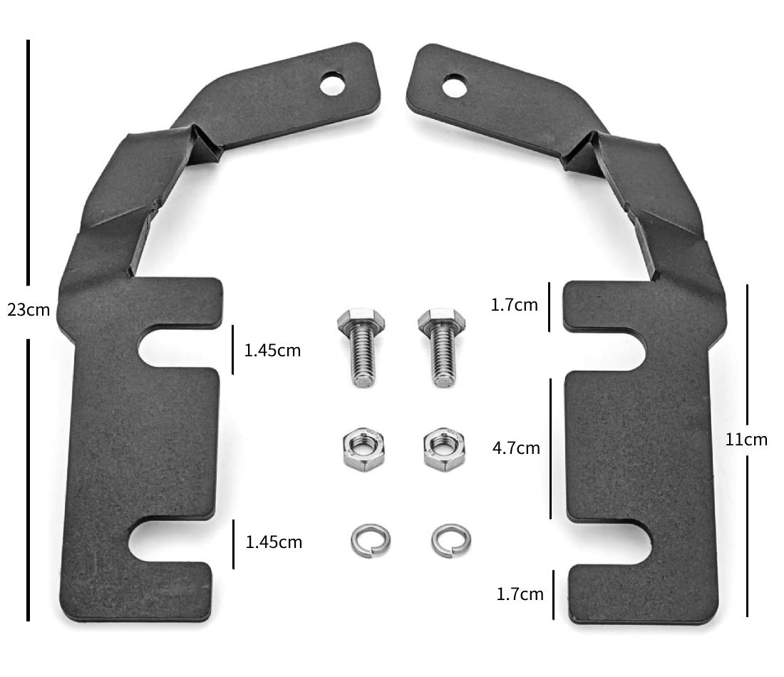 2024 Ford Ranger Everest Hood Ditch LED Light Pod Mount bracket Low ...