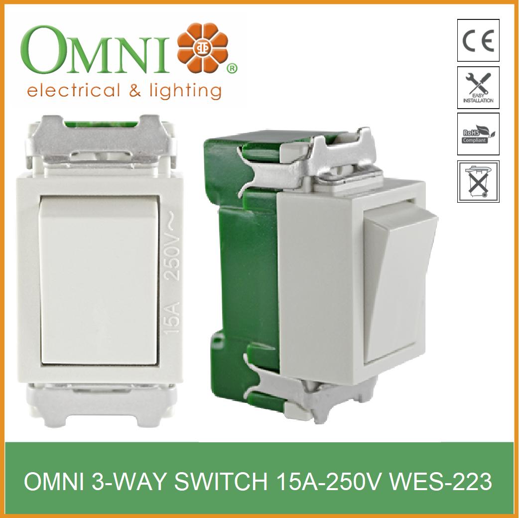 Omni 3-Way Switch 15A-250V WES-223 | Lazada PH