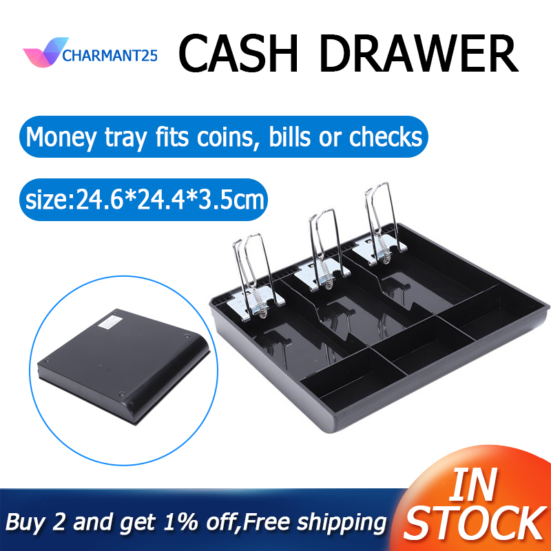 [charmant25] 3-Grid Money Cash Coin Register Insert Tray Replacement ...