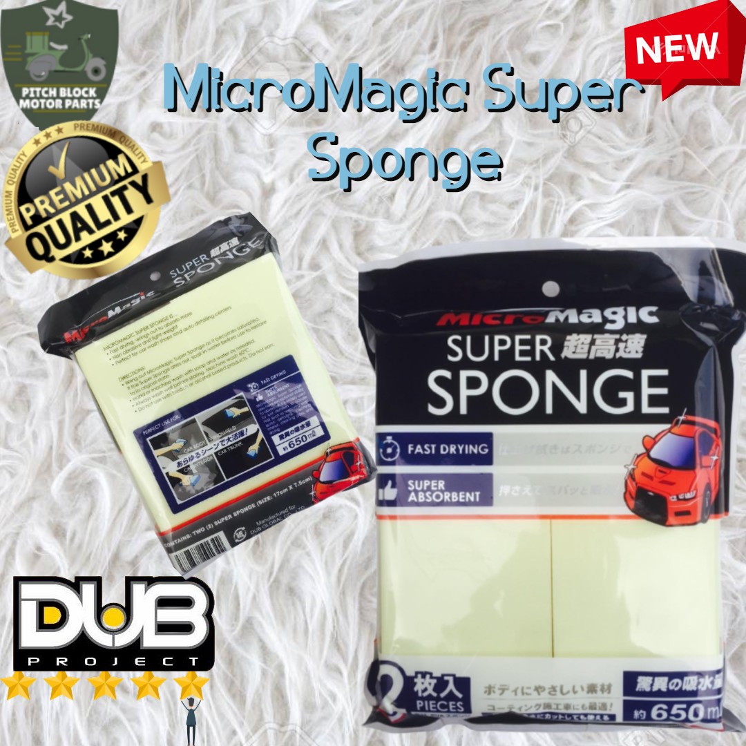 MOTORS Super Sponge SS1775 650ml, Super Absorbent - QUICK and EASY suck ...