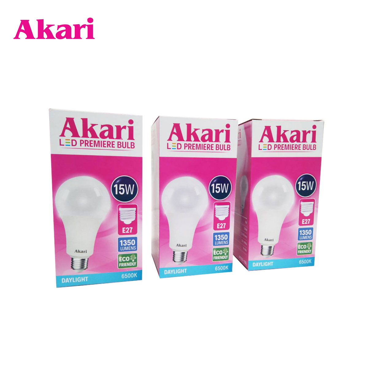 Akari 15 Watts LED Bulb Value Pack - Daylight (APLED3-15DL-VP2) TRIO ...