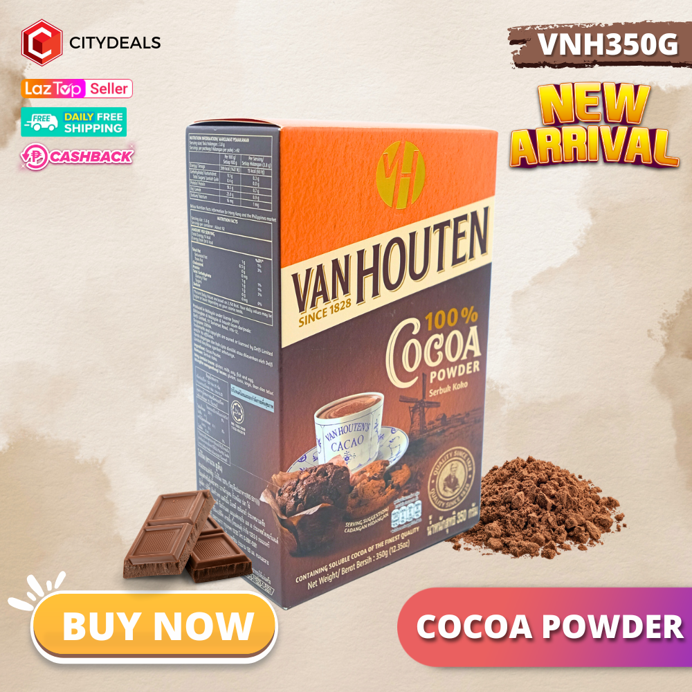 Cocoa Powder Van Houten 100% 350grams VNH350G | Lazada PH