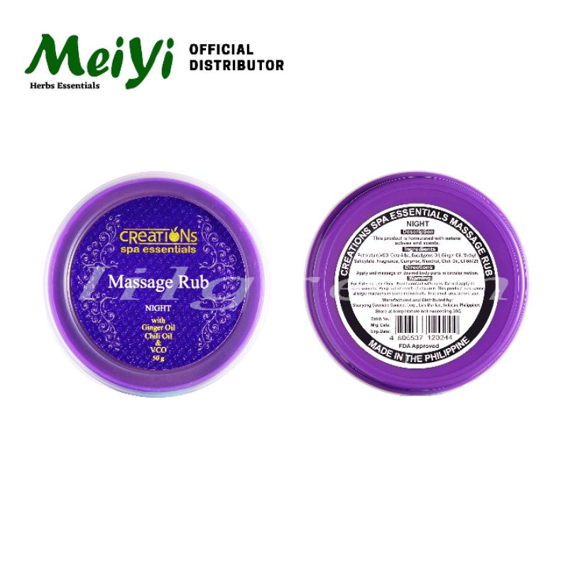 NEW! Creations Massage Rub (Pain Relief Rub) 50g | Lazada PH