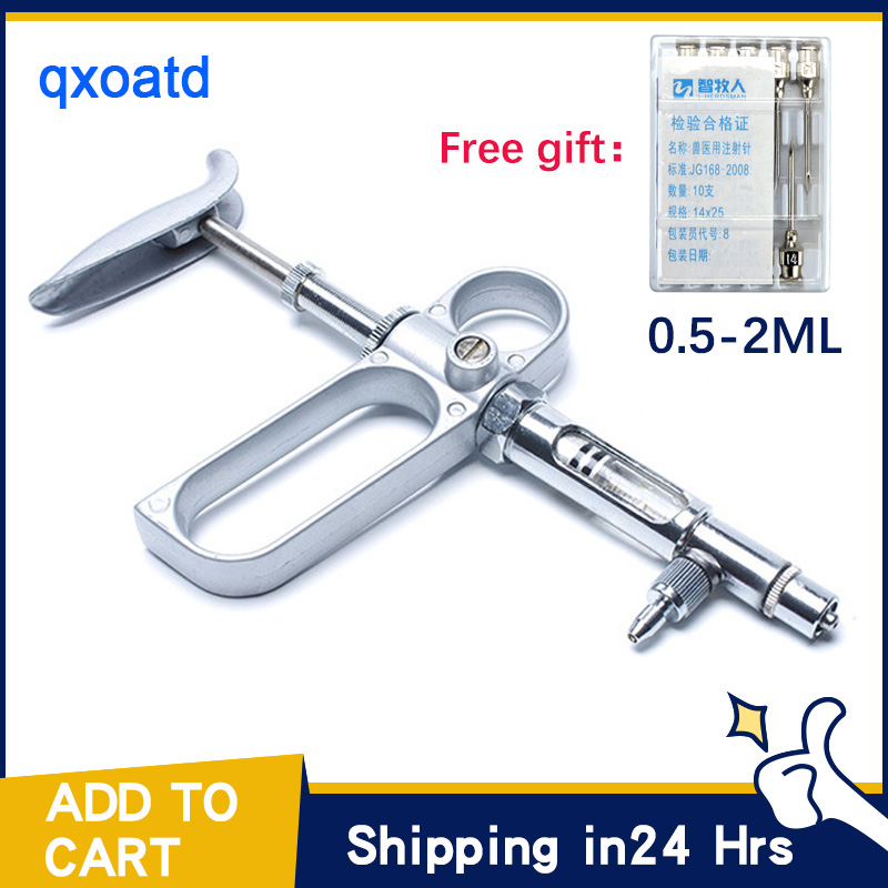 0.2-2ML Veterinary Continuous Automatic injector Injector for Livestock ...