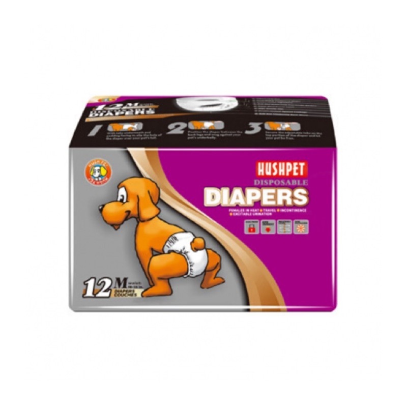 ☑ Hush pet disposable female diapers 12 pieces | Lazada PH