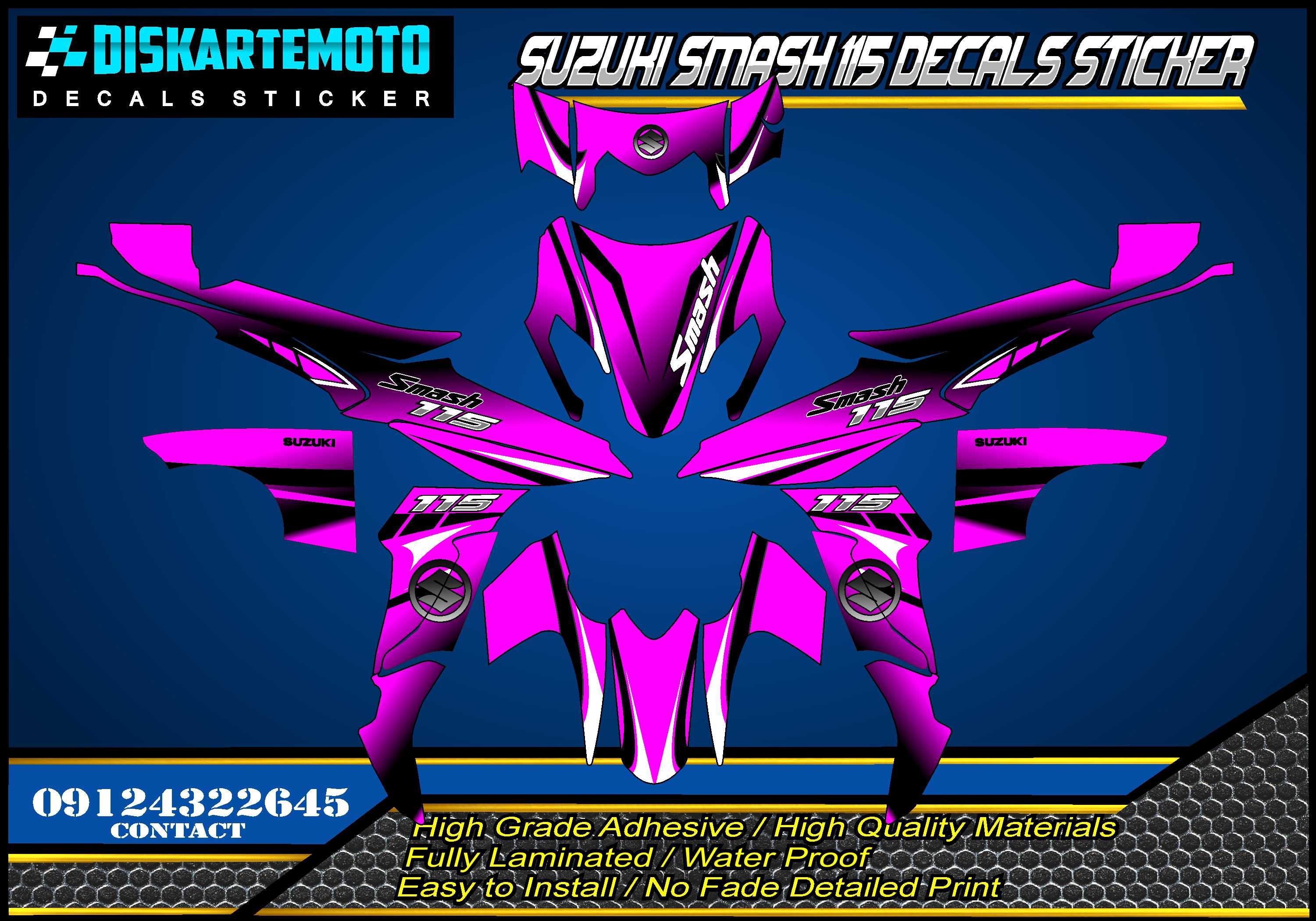 Suzuki Smash 115 Sticker Decals | Lazada PH