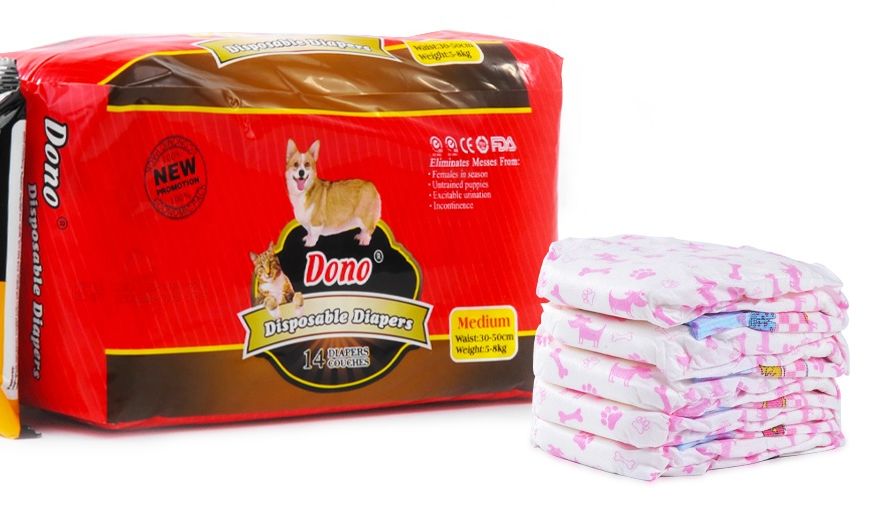 NEW DONO ORIGINAL Disposable Dog Diapers for (MALE AND FEMALE) 1 PIECE ...