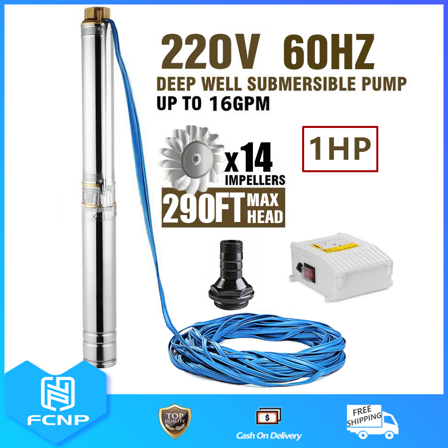 （In stock）Submersible Pump 3Inch 1.5HP Water Pump Deep Well Pump 220V 60Hz Electric Water Pump ...