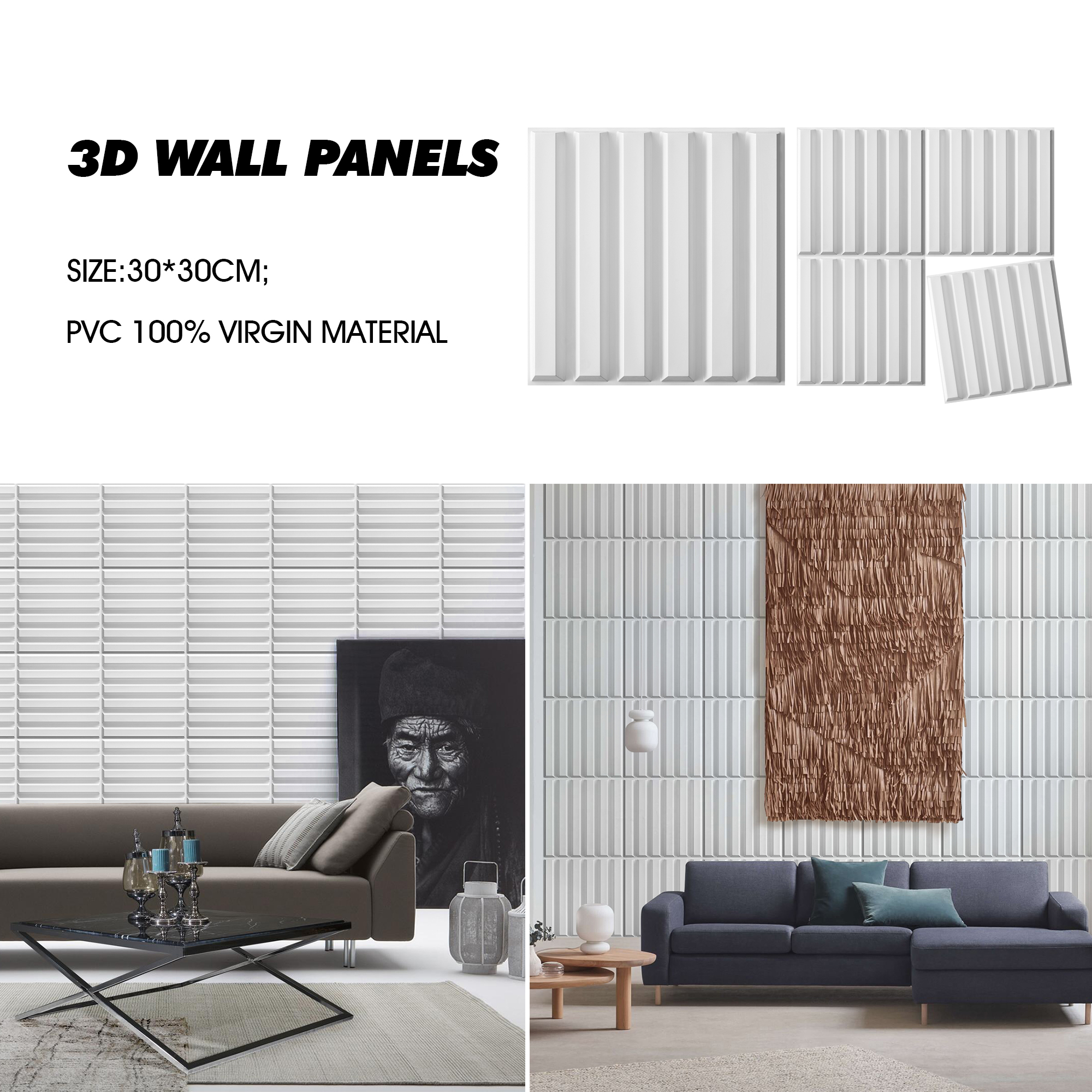 PVC Panel Diamond Design Wallpaper Design Home Decor Wall Decor 3D Wall ...