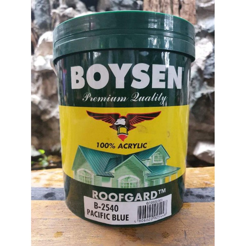 ☼Roofgard B-2540 Pacific Blue 4L Boysen Acrylic Gloss Roof Paint ...