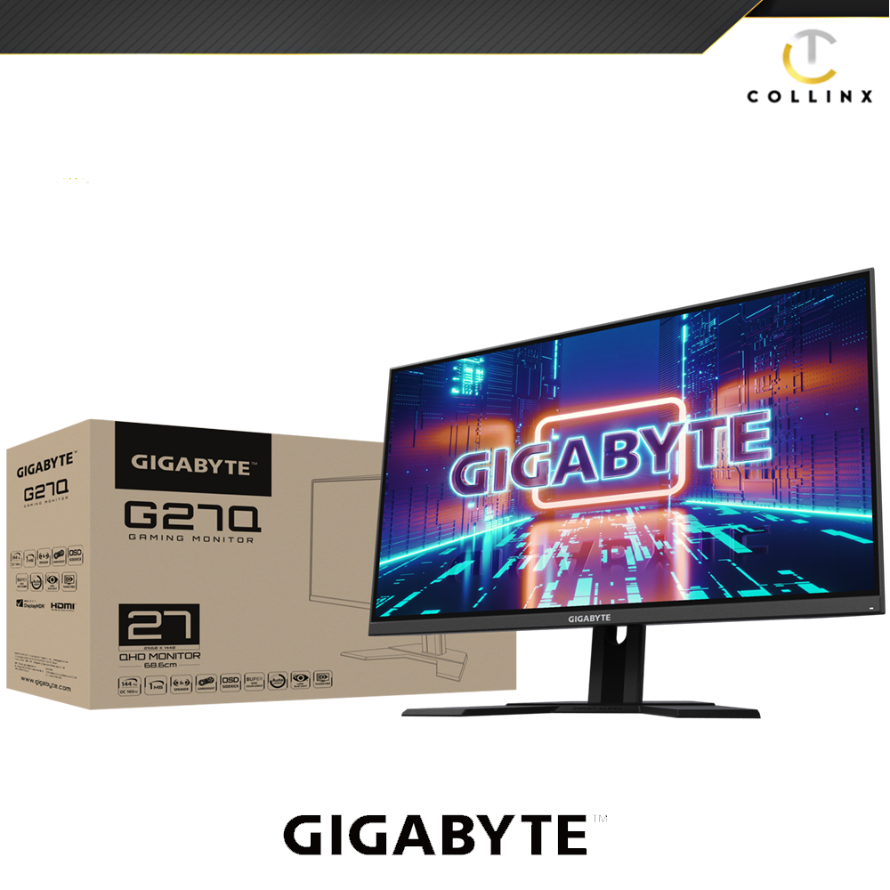 GP-G27Q-AP GIGABYTE 27" 144HZ 1440P IPS FREESYNC/GSYNC GAMING MONITOR ...