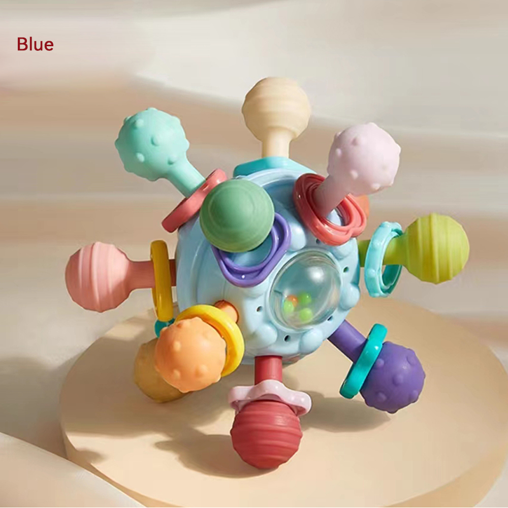 Kissbaby Baby Early Teether Toy Manhattan Hand Ball Grip Training ...