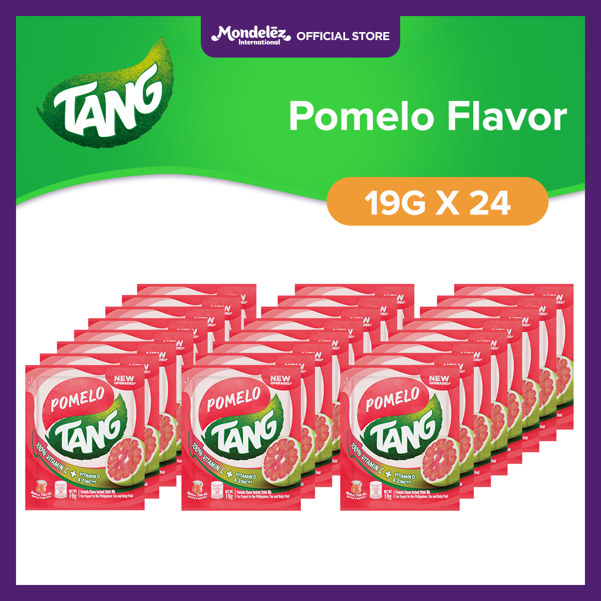 Tang Instant Drink Mix - Pomelo Flavor 19g with Vitamins and Minerals C ...
