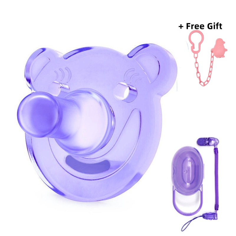 【Buy 1 Take 4】Baby Comforting Pacifier Silicone Sleeping Pacifier for ...