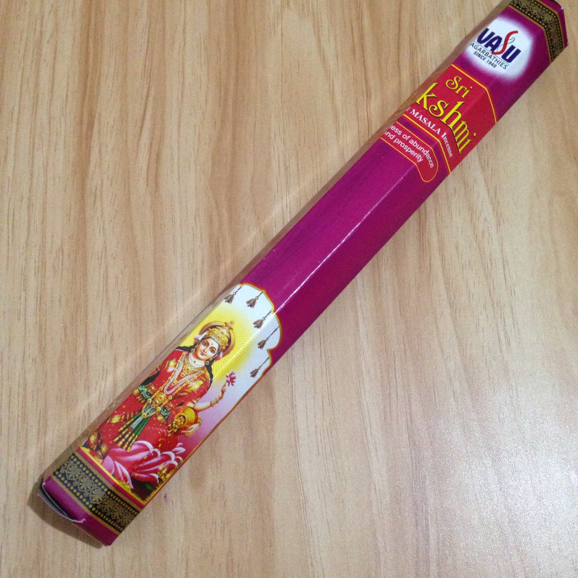 Vasu - Sri Lakshmi Natural Masala Incense Sticks " Goddess of Abundance ...