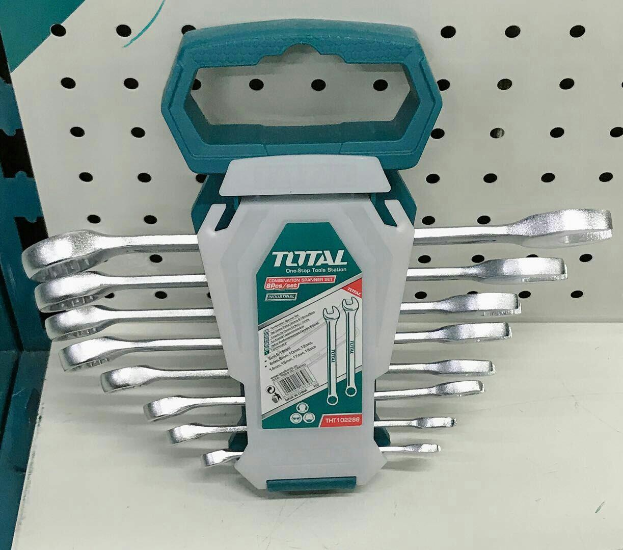 TOTAL combination spanner set 6-19mm THT102286 industrial supplies ...